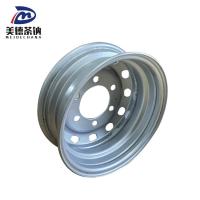 China Silver Machine Welded Tubeless Steel Truck Wheel Rim 3101015-DR850M Heavy Duty 1 Year Warranty for sale