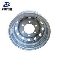 China Silver Machine Welded Tubeless Steel Truck Wheel Rim 3101015-DR850M Heavy Duty 1 Year Warranty for sale