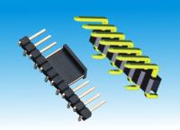 China 2.54mm Pin Header Dual Row Stright Type Gold Plated LCP Pcb Connector for sale
