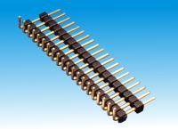China 2.54mm Pin Header Dual Row Stright Type Gold Plated LCP Pcb Connector for sale