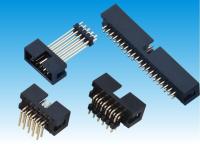 China Straight Box Header Connector With Latch Gold Plated For Industiral Contorl for sale