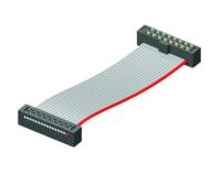 China Samtec Flat Ribbon Cable Assembly 200mm Female IDC to Female IDC 20 Ways for sale