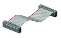 China PBT 2.00mm IDC Socket 28AWG Flat Ribbon Cable Assembly for sale