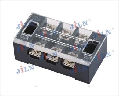 China 2 Row Barrier Terminal Block 6 Positions 14 AWG 12.10mm 25A High Strength for sale