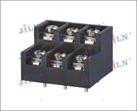 China 2 Row Barrier Terminal Block 6 Positions 14 AWG 12.10mm 25A High Strength for sale