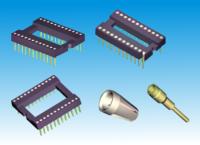 China Gold Marchined DIP IC Socket 1.778mm Insulation Resistance Height 2.8mm for sale