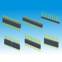 China 0.8*1.2mm Straight Dual Row Header Connector , Right Angle Smt Pin Header for sale