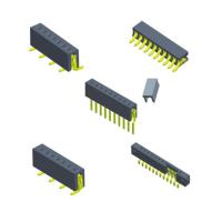 China 1.0 mm H 2.0  Single Row Bottom Entry Straight Type Female Header Connector for sale