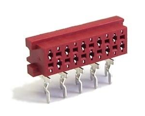 China Right Angle Header Connector 1.27mm AMP-1-338070-0 Signal Transmission for sale