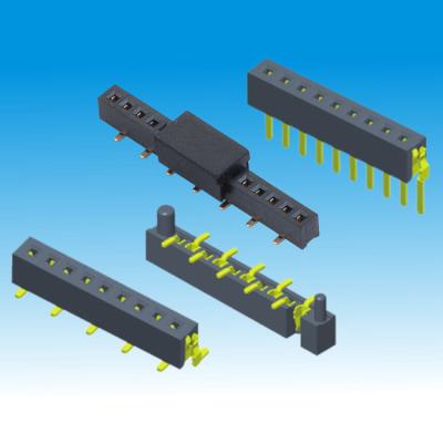 China 1.27 mm Pitch H 2.0  Single Row SMT Type Female Header Connector for sale
