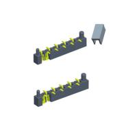 China 1.27 mm H2.0 Dual Row SMT Type Female Header Connector with Post for sale