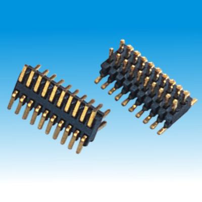 China Dual Row PCB Header Connector , SMT Spacer Board To Board Pin Header 0.8*1.2mm for sale