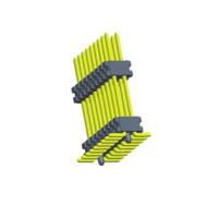 China 1.0mm Straight Single Row Header Connector For Print Circuit Board for sale