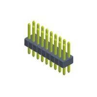 China Straight PCB Header Connector Brass Single Row Right Angle 1A 500V for sale