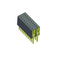 China 1.27x2.54mm Pitch H 5.7 Dual Row Female Header Connector Straight Type 1A 500V for sale