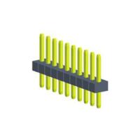 China Brass Pin PCB Header Connector One Row Straight Right Angle Wear Resistant for sale