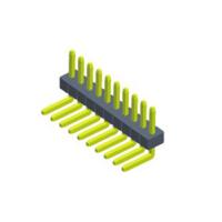 China Brass Pin PCB Header Connector One Row Straight Right Angle Wear Resistant for sale