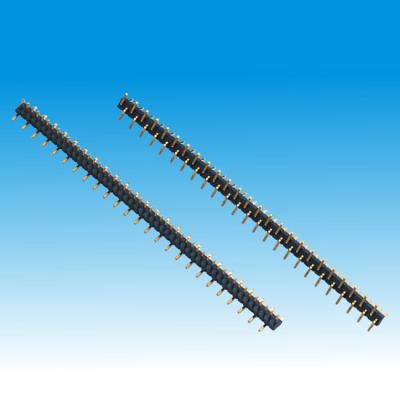 China 1.27mm Single Row Pin Header Brass SMT 1AMP Stable Performance Connector for sale