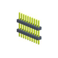 China 0.8x1.2mm Dual Row SMT Right Angle Pin Header 1A 500V Board Spacer for sale