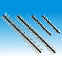China 1.27mm 0.40SQ Pin Header Single Row Straight Right Angle for sale