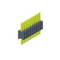 China 1.27mm 0.40SQ Pin Header Single Row Straight Right Angle for sale