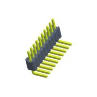 China 1.27mm 0.40SQ Pin Header Single Row Straight Right Angle for sale