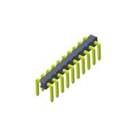 China 1.27mm 0.40SQ Pin Header Single Row Straight Right Angle for sale