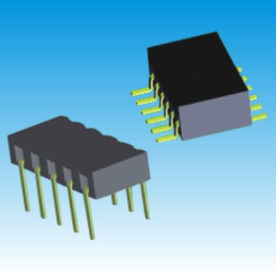China 2.0 mm H 4.5 Single Row Female Header Connector Side Entry SMT Type for sale