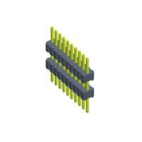 China Durable Straight Single Pin Header Right Angle 1.27mm 0.40SQ High Strength for sale
