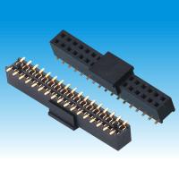 China SMT U Type 2mm Pitch Header Dual Row Female Height 4.3 Polyester Insulator for sale