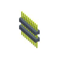 China 0.40SQ Board PCB Header Connector , Spacer Single Row Pin Header SMT 1.27mm for sale