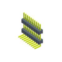 China 0.40SQ Board PCB Header Connector , Spacer Single Row Pin Header SMT 1.27mm for sale
