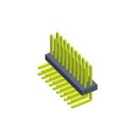 China 1.27mm Pin Header Dual Row Straight Right Angle Polyester Insulator for sale