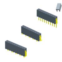 China 2.0 mm Pitch Height 4.3 Single Row Female Header Connector Straight Type for sale