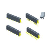 China 2.0 mm Height 4.3 Single Row Female Header Connector Right Angle Type for sale