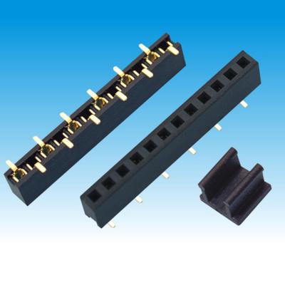 China 2.0mm Pitch H4.3 Single Row Female Header Connector SMT U Type Contact 1A 500V for sale