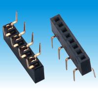 China 2.0 mm H 4.3 Single Row Female Header Connector Bottom Entry Type for sale
