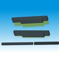 China Gold Flash Female Header Connector Straight Type Single Row Height 11 for sale