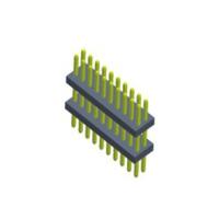 China Spacer Straight Pin Header Connector Dual Row Current Transmission for sale