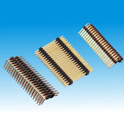 China 1.27mm Board Spacer Dual Row Straight Right Angle for sale