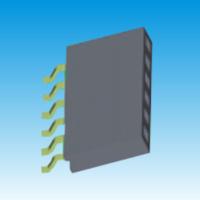 China 2.0 mm H6.35 Single Row Female Header Connector Right Angle SMT Type for sale