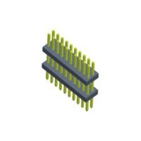 China Board Spacer Surface Mount Pin Header Dual Row Au Contact Plating for sale