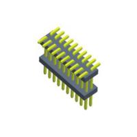 China Board Spacer Surface Mount Pin Header Dual Row Au Contact Plating for sale