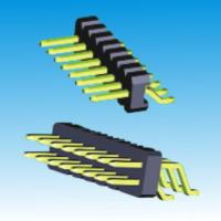 China 1.27mm Pin PCB Header Connector Dual Row Right Angle SMT High Precision for sale