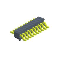 China 1.27mm Pin PCB Header Connector Dual Row Right Angle SMT High Precision for sale