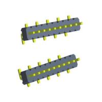 China 1.27mm Pin PCB Header Connector Dual Row Right Angle SMT High Precision for sale