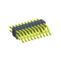 China Right Angle SMT Pin Header Connector 1.27mm Dual Row Polyester UL94V-0 for sale