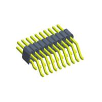 China Right Angle SMT Pin Header Connector 1.27mm Dual Row Polyester UL94V-0 for sale