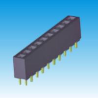 China 3.96 Mm Pitch Female Header Connector , Tin Straight Single Pin Header for sale