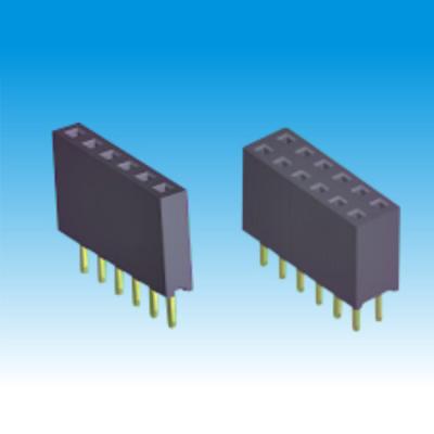 China 2.0 mm H 6.5 Single Row Female Header Connector Straight Y Type Contact for sale